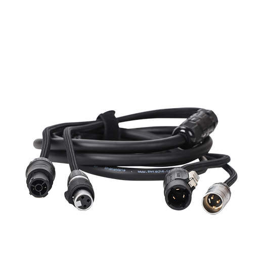 6m DMX Power Hybrid Waterproof Outdoor Cable Assembly Copper Rubber ...