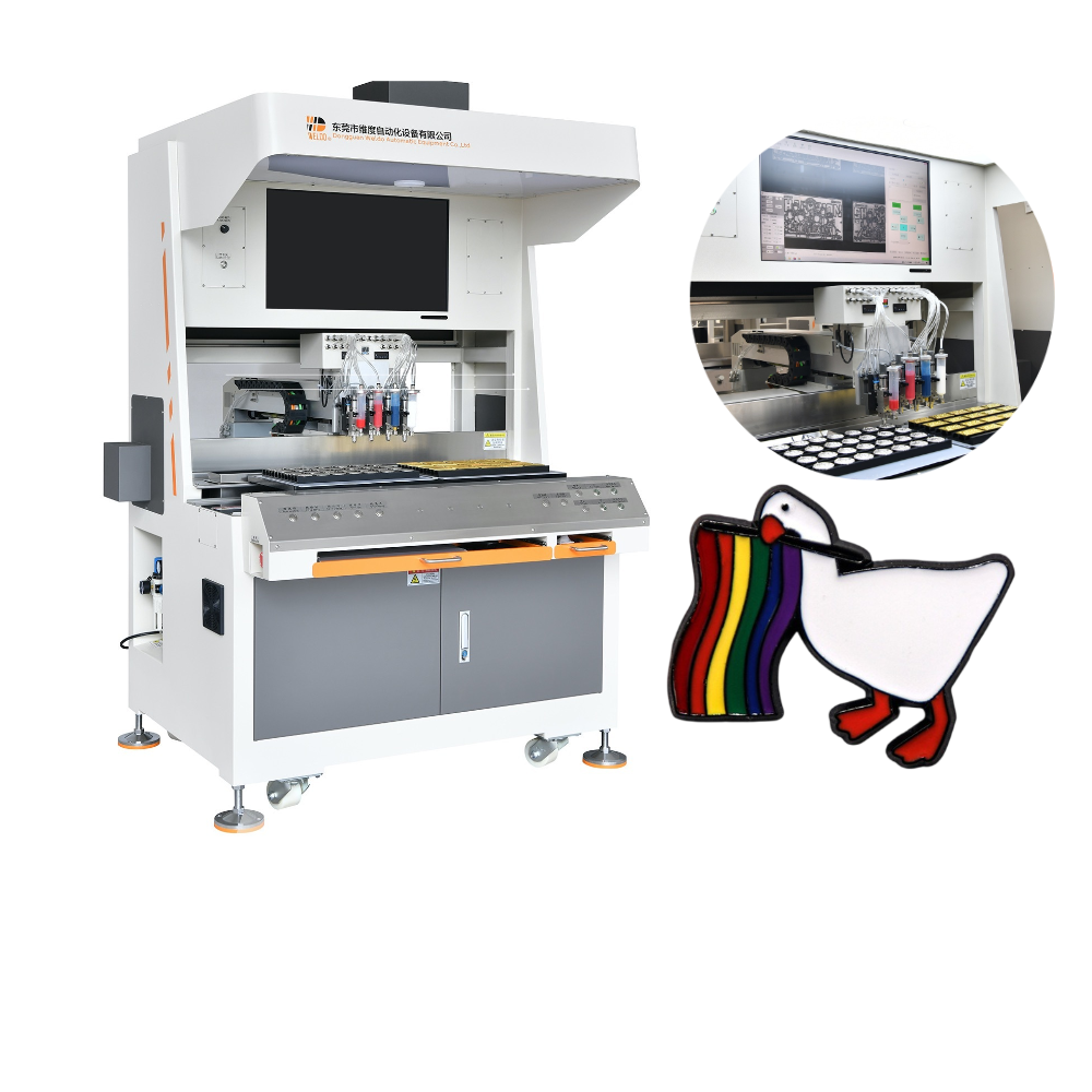 Custom enamel pin badge accessories coloring machine