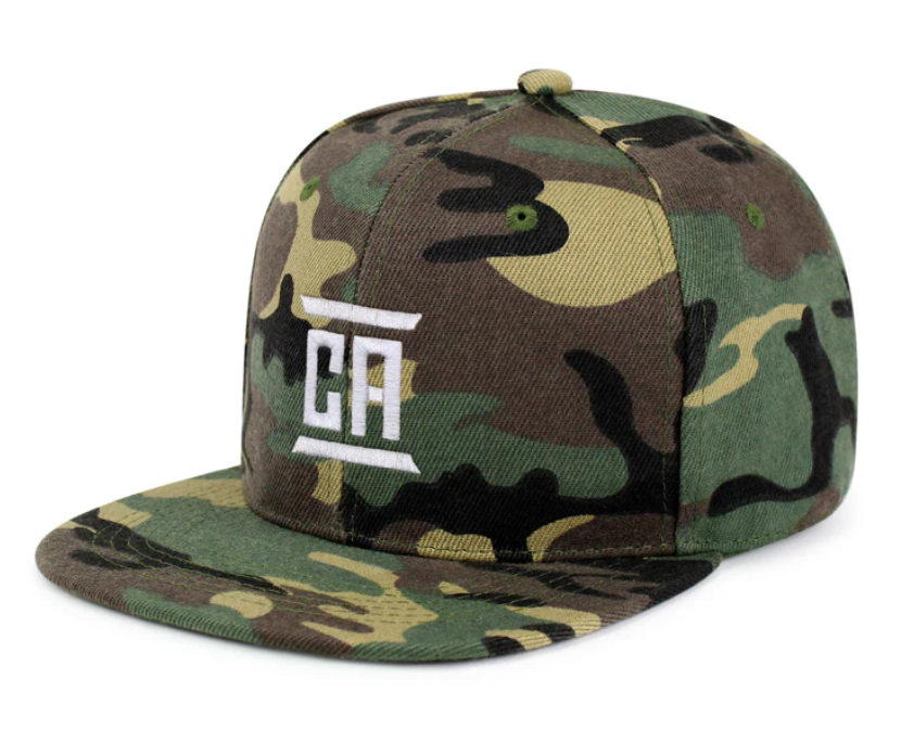 2026 Premium Camo Embroidered Logo Snapback Cap Flat Brim Adjustable ...
