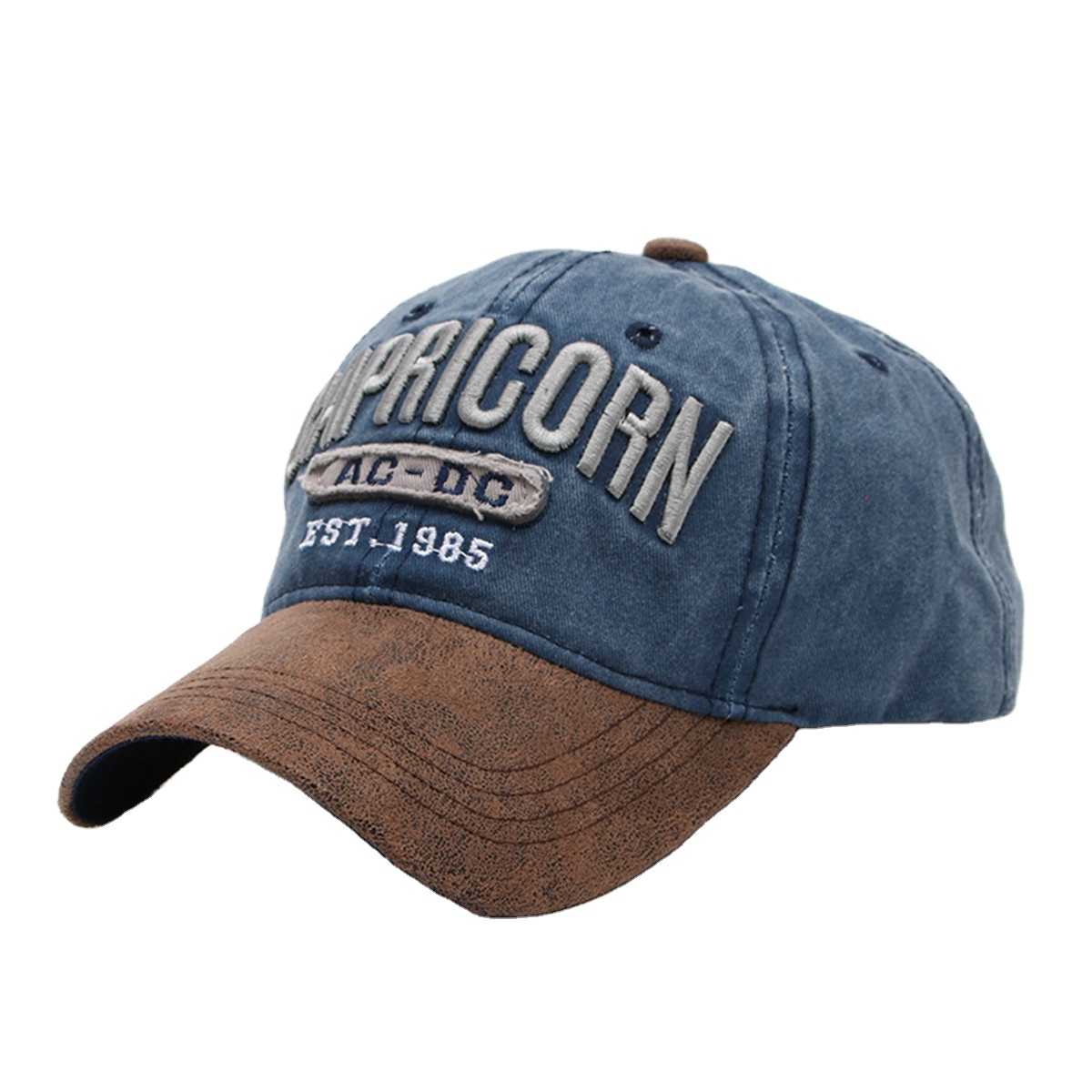 Custom Two-Tone Baseball Caps Embroidered Letter Logo Unisex Casual ...