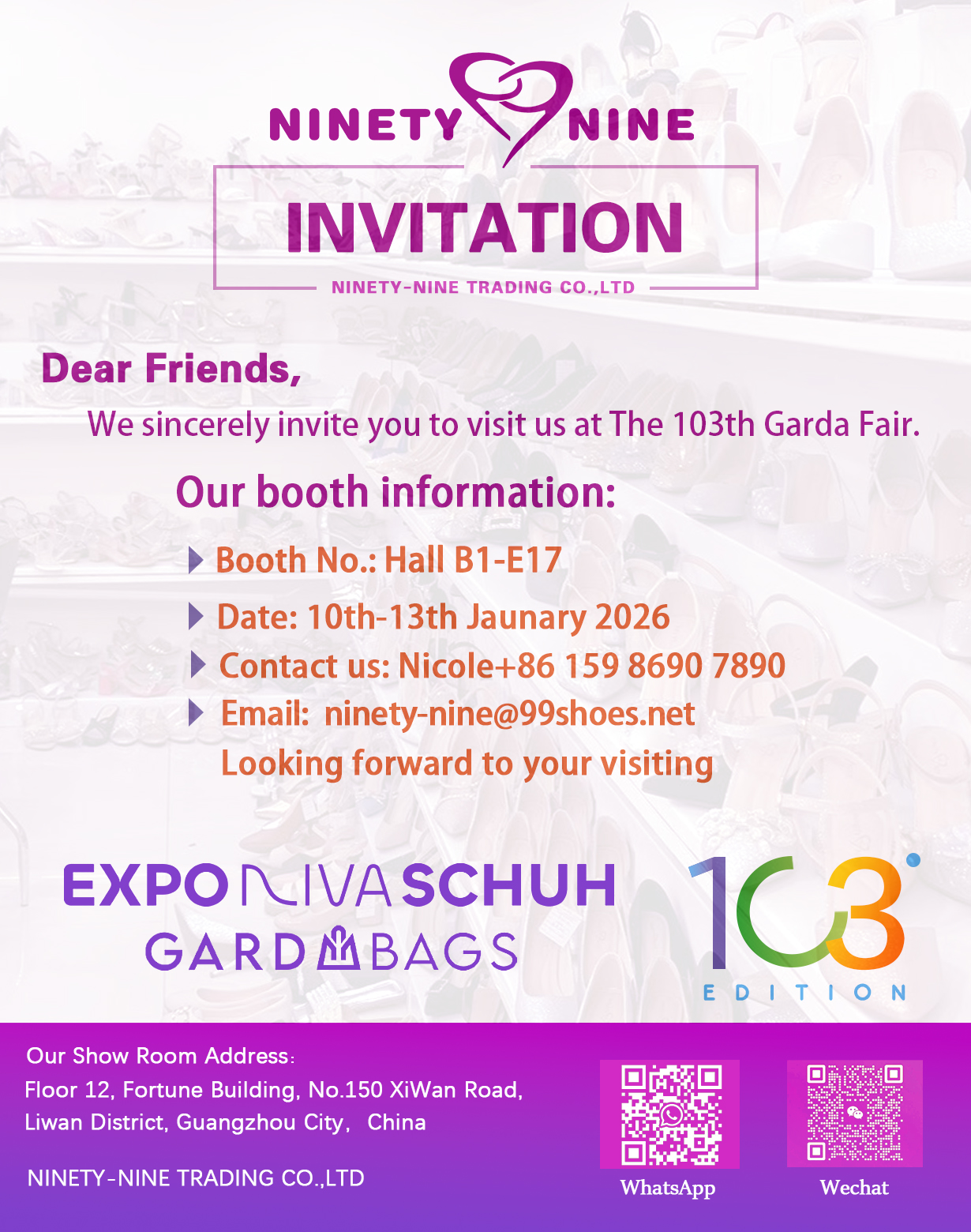 Ninety-Nine Trading to Exhibit at the 103rd Garda Fair