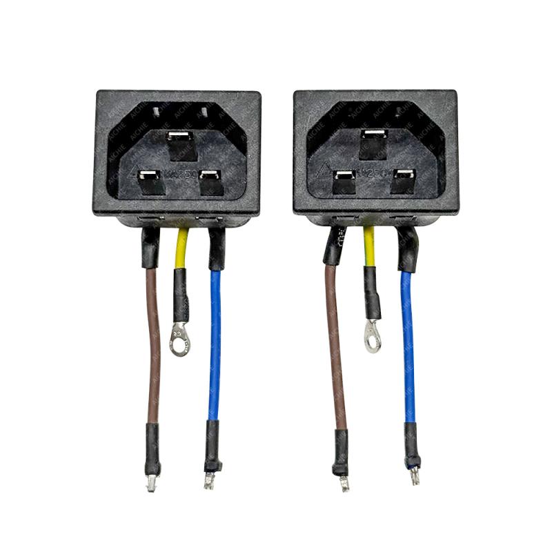 IEC AC C20 Male Electrical Socket Inlet Power Cable