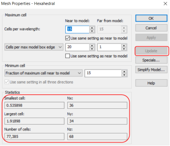 CST如何对模型进行局部网格加密