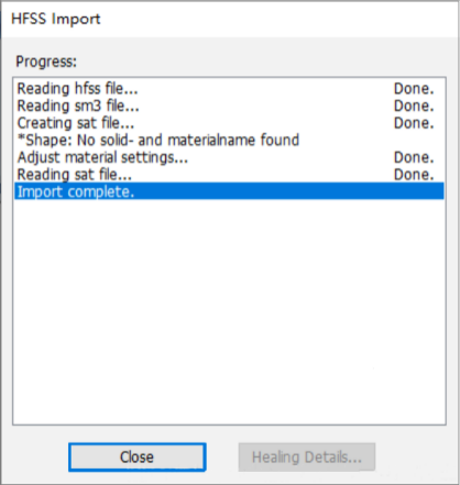 如何在CST中导入HFSS模型